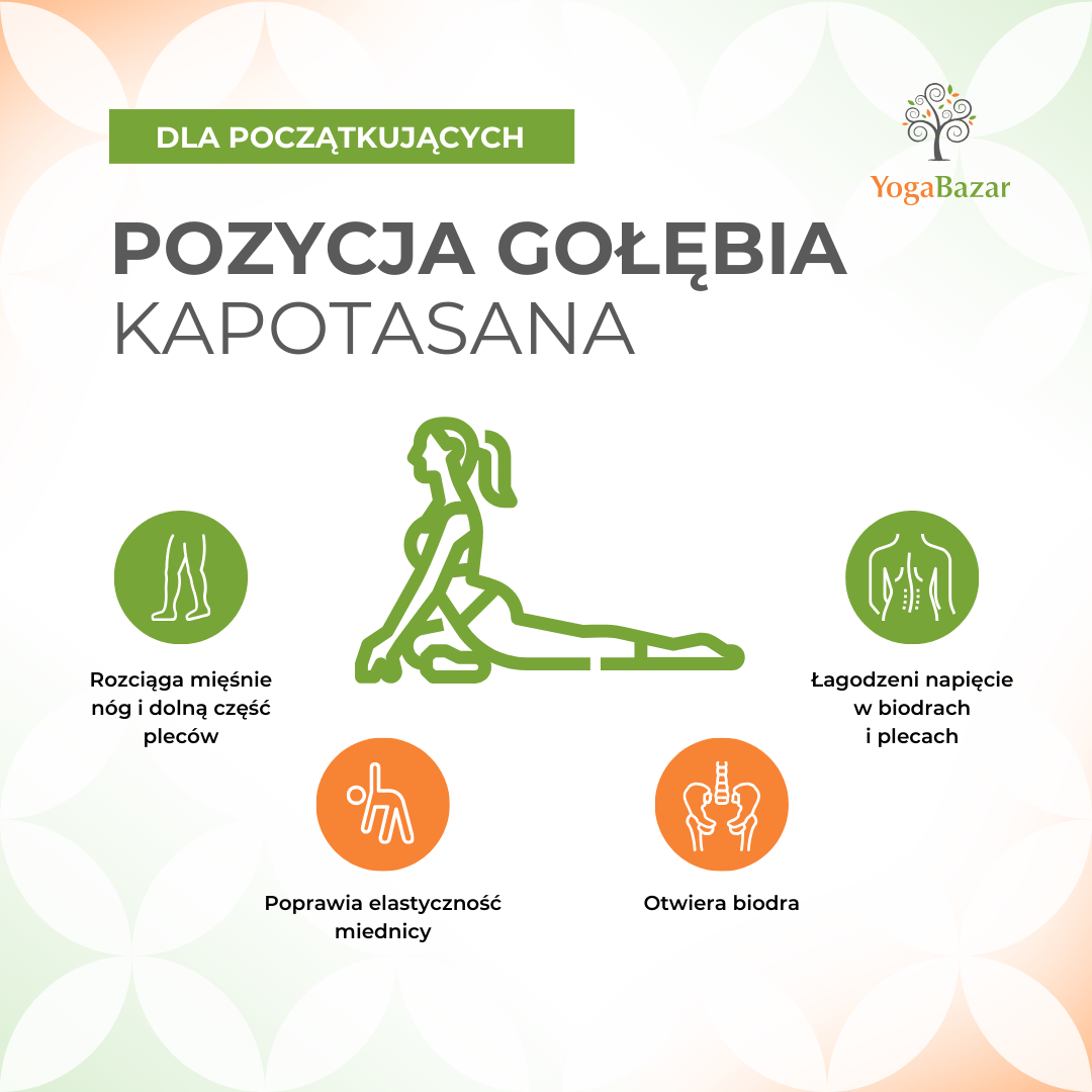 Pozycja Gołębia (Kapotasana) ⭐ [Yoga Bazar]